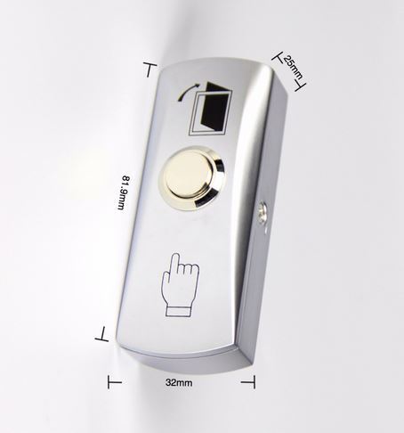 Gate / Door Access Exit Push Button Aluminium Body | Tigerlink